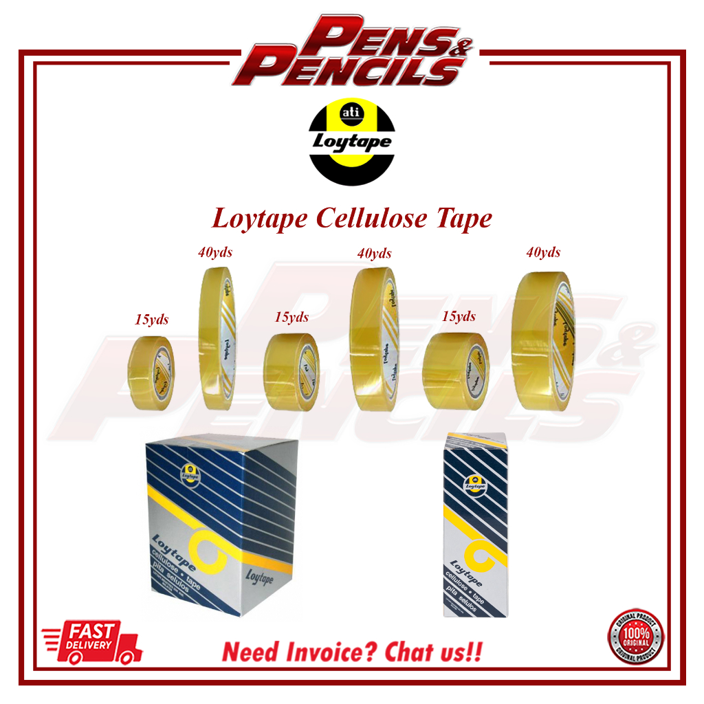 Loytape Cellulose Tape / Selotape / Cellophane Tape 12mm/18mm/24mm ...