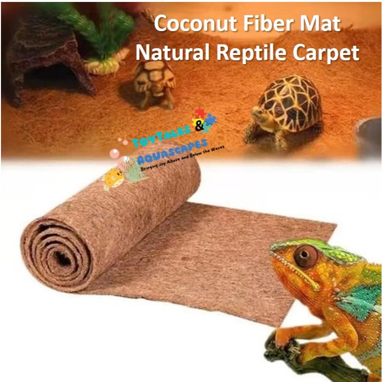 Coconut Fiber Mat, Coco Coir Mat for Terrarium, Natural Reptile Carpet ...