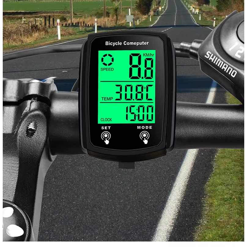 Waterproof Bike Computer Wired Bicycle Speedometer Mini Cycling Speed ...