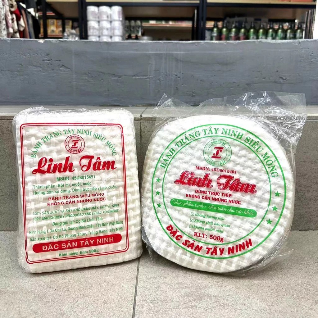 Banh Trang Linh Tam / Vietnam Banh Trang Rice 500g [Round / Square ...