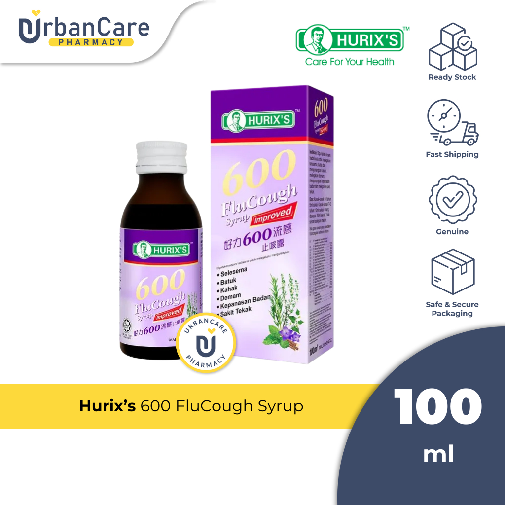 Hurix's 600 FluCough Syrup Improved | Shopee Malaysia