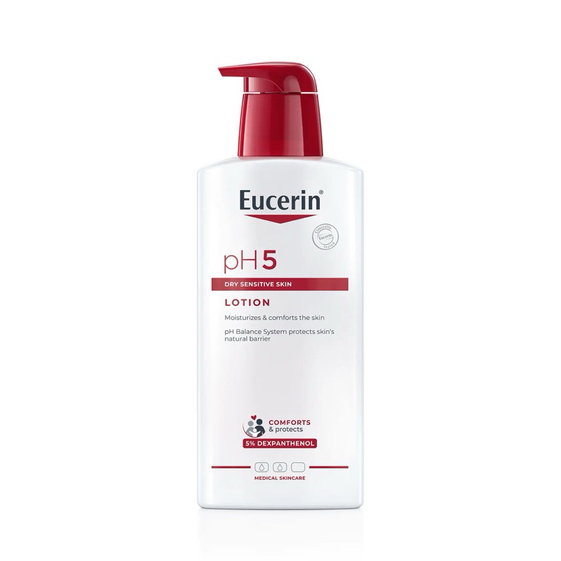 [100% Original] Eucerin pH5 Lotion 400ml - Dry Sensitive Skin (EXP 09/ ...