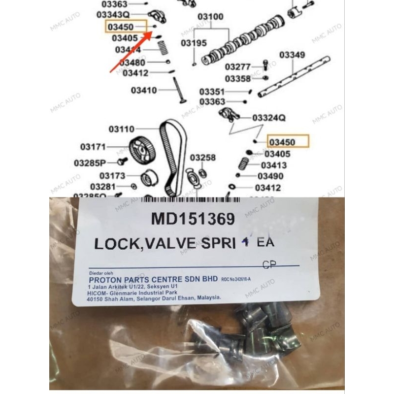 (1pcs harga) Proton Wira / Perdana 1994 / Perdana V6 2005 / Waja cps ...