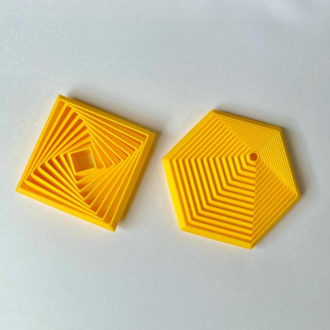 Geometric Fidget Toy – Square & Hexagonal Stress Relief Spinner ...