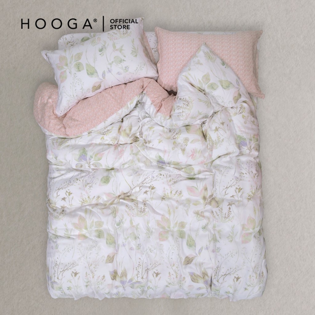 HOOGA Brighton 800TC TENCEL Lyocell Bedsheet Quilt Cover Set (Orange ...