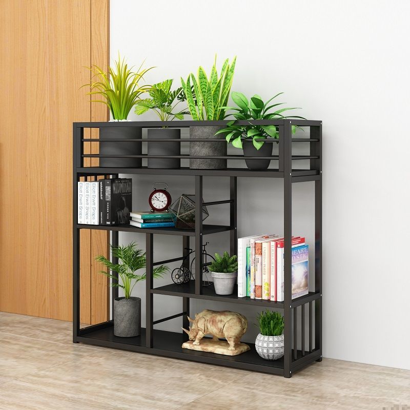Entrance partition shelf, wrought iron office bookshelf display shelf ...