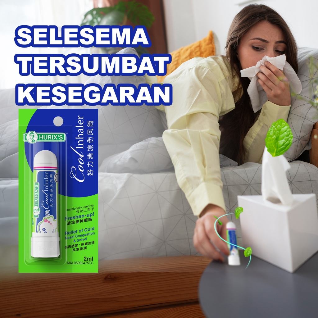 HURIX'S Cool Inhaler - Fresh - Kesegaran - Melegakan Selesema - Hidung ...