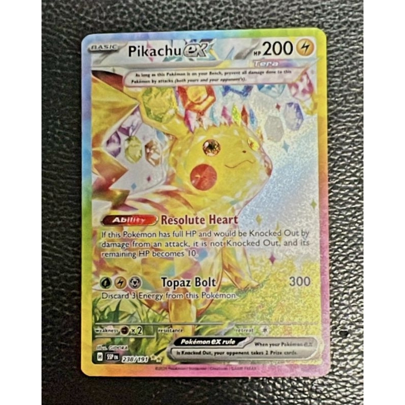 Pikachu ex (SIR)- 238/191 [Surging Sparks] | Shopee Malaysia