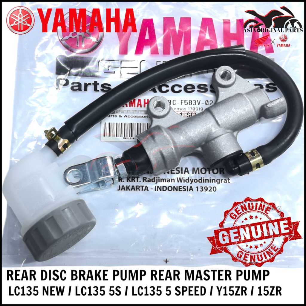 ORIGINAL INDONESIA YAMAHA LC135 NEW LC 5S Y15 ZR REAR DISC BRAKE PUMP ...