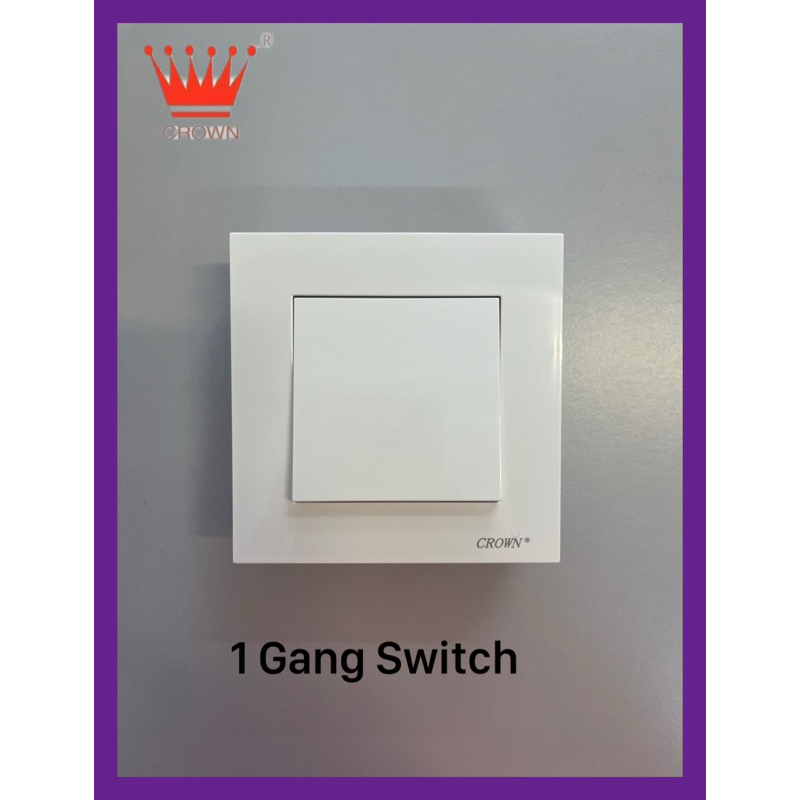 Crown 1 Gang 1 Way Switch | Shopee Malaysia