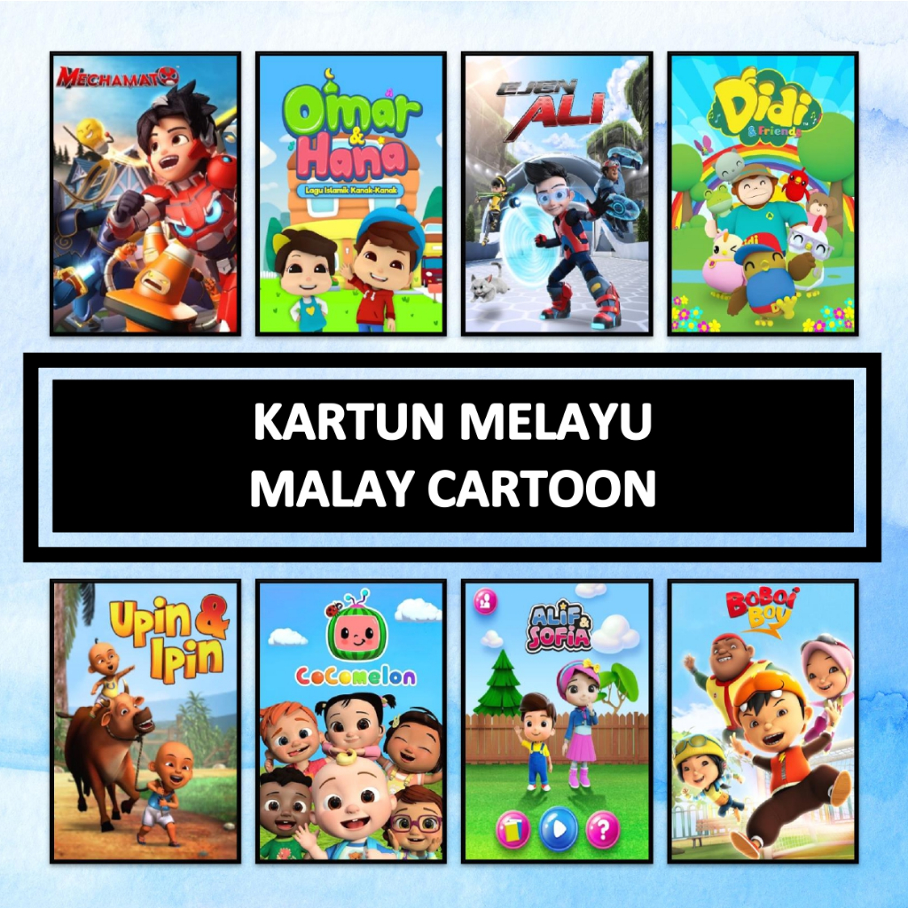 MALAY CARTOON COLLECTION | PENDRIVE KARTUN KANAK KANAK 2025 | Shopee ...