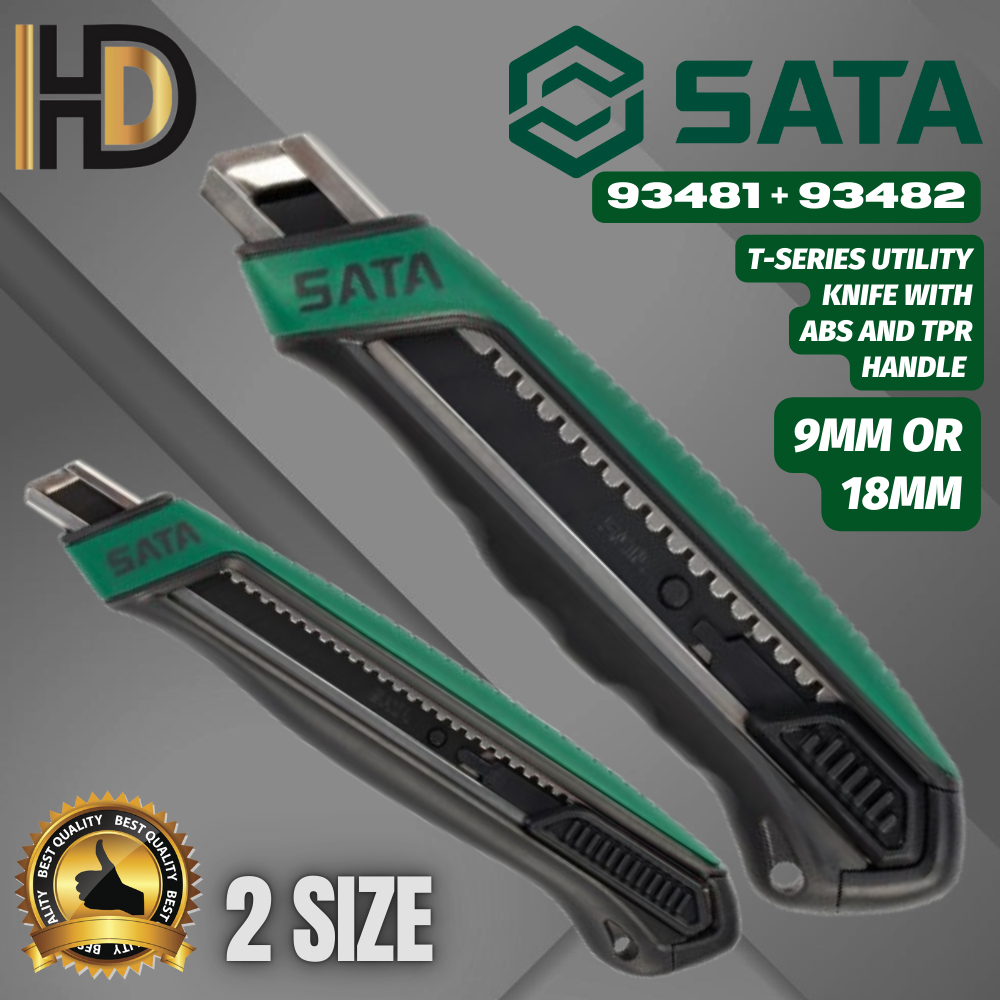 SATA T Series Utility Knife With ABS and TPR Handle / SATA Utility ...