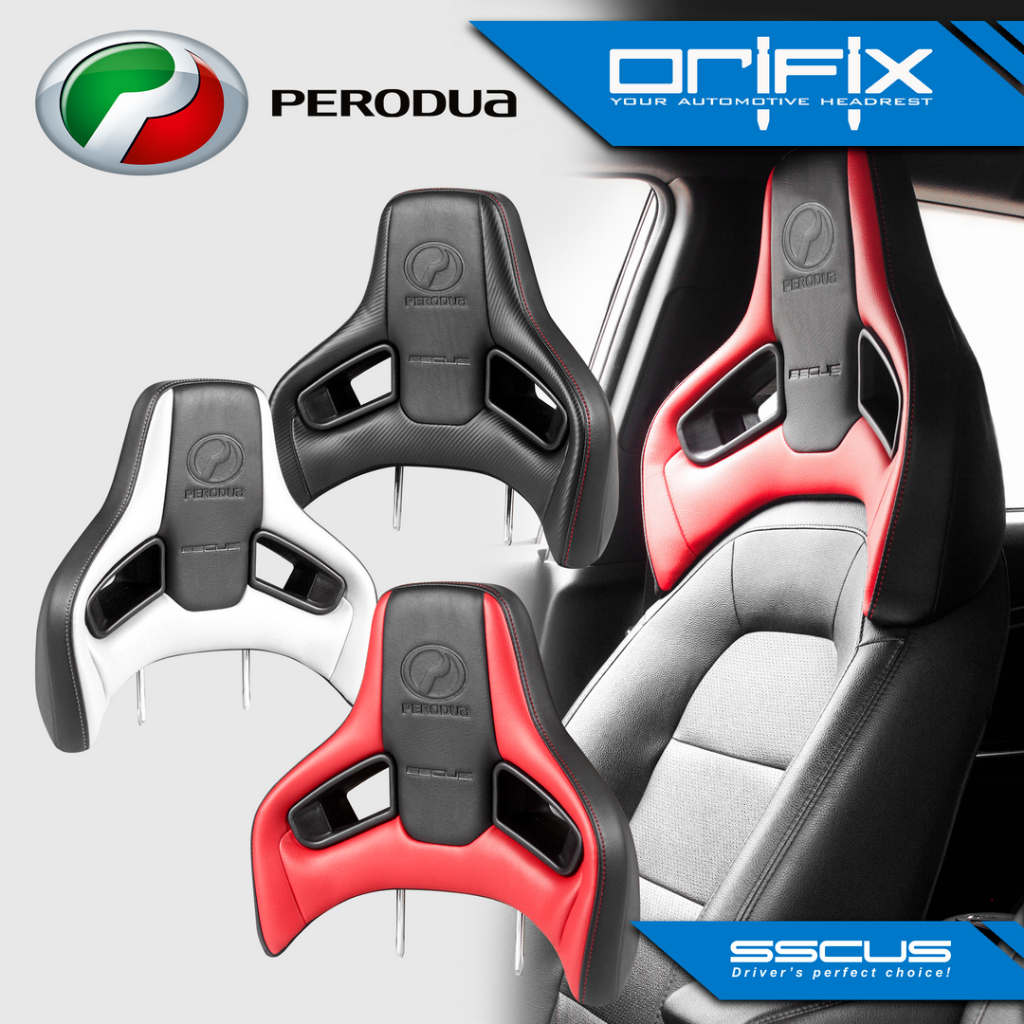 [SSCUS] ORIFIX - Premium Sport Seat Headrest for Perodua ALZA/ARUZ ...
