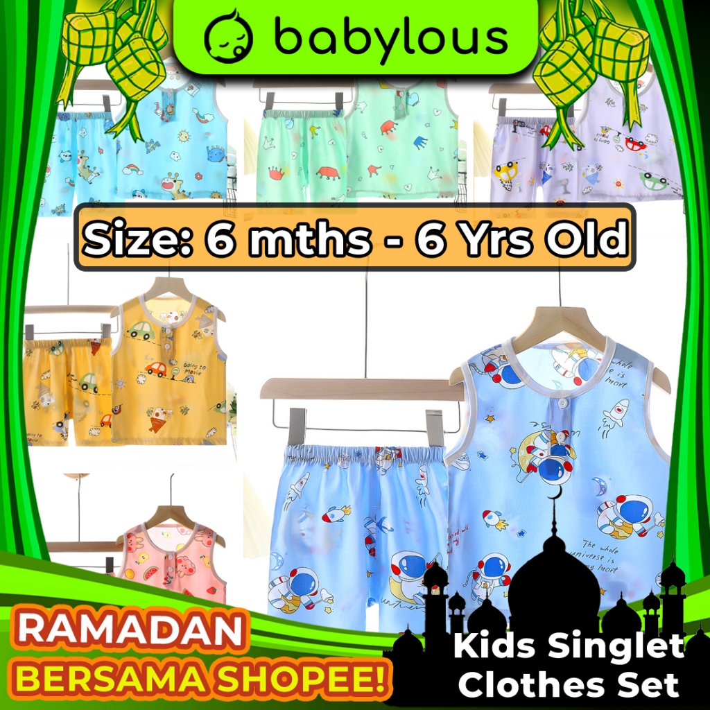 Baju Bayi Singlet Set Baju Budak Murah Babylous Baju Baby Newborn Baju ...