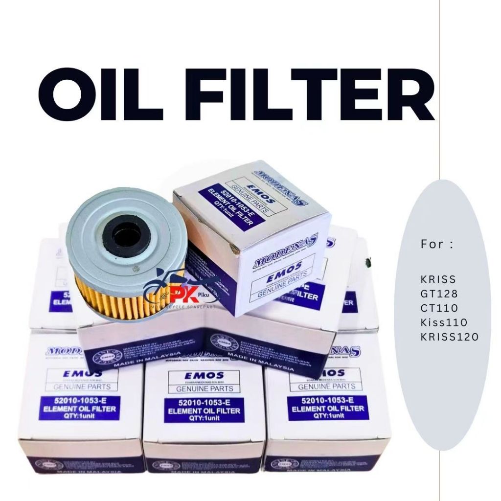 MODENAS KRISS EMOS OIL FILTER KRISS110 KRISS100 GT128 CT110 KRISS120 ...
