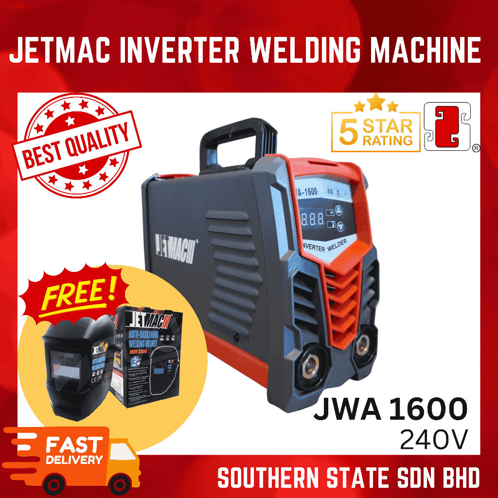 [ JETMAC ] JWA1600 Inverter Welding Machine [ FREE WITH AUTO-DARKENING ...