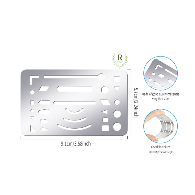 Erasing Shield Stainless Steel Drawing Template Shield Drafting Tool ...