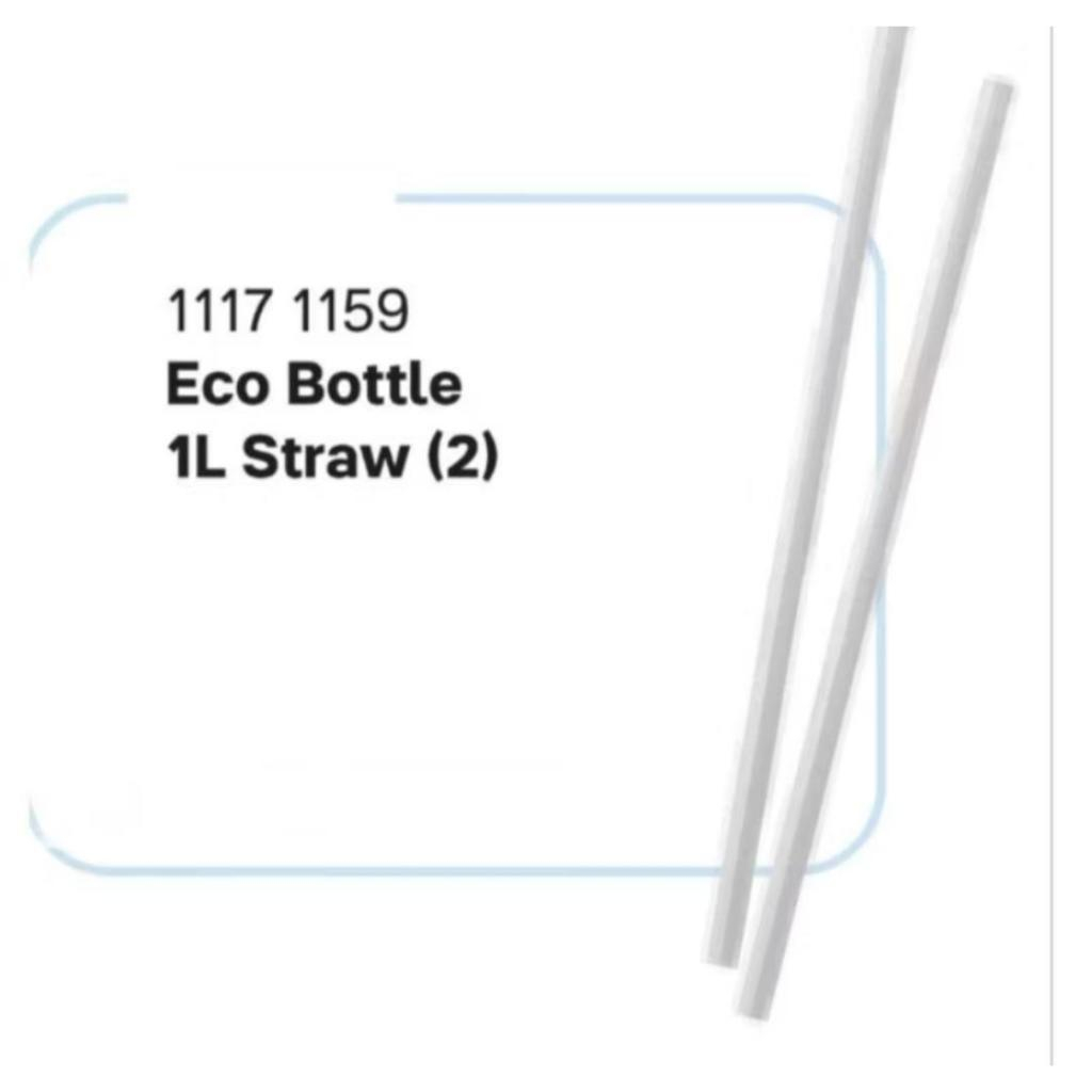 Tupperware eco bottle straw for 1 liter eco bottle (2 pcs ) | Shopee ...