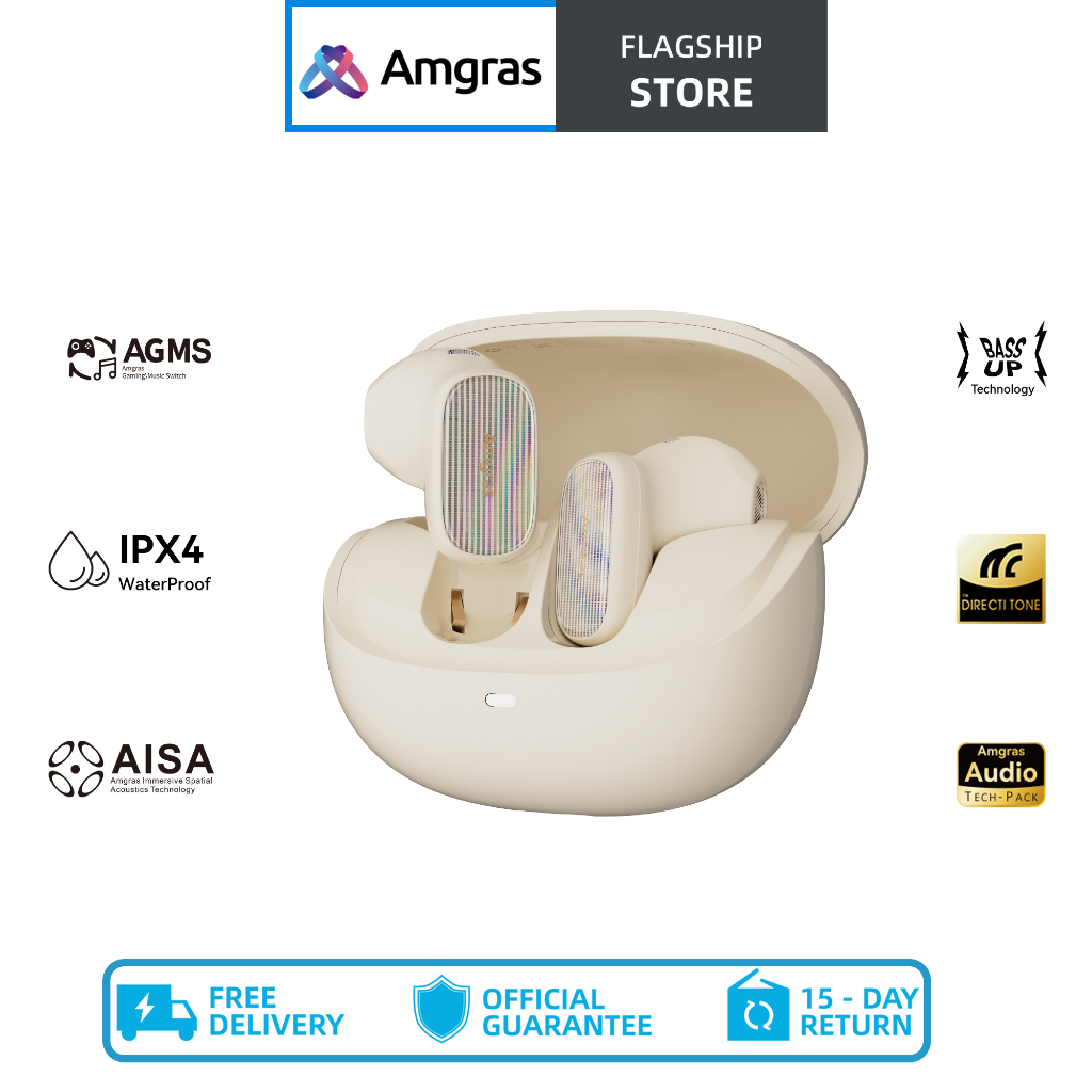 Amgrass Spirit Pro2 Wireless Earbuds Mini Short Handle Bluetooth ...
