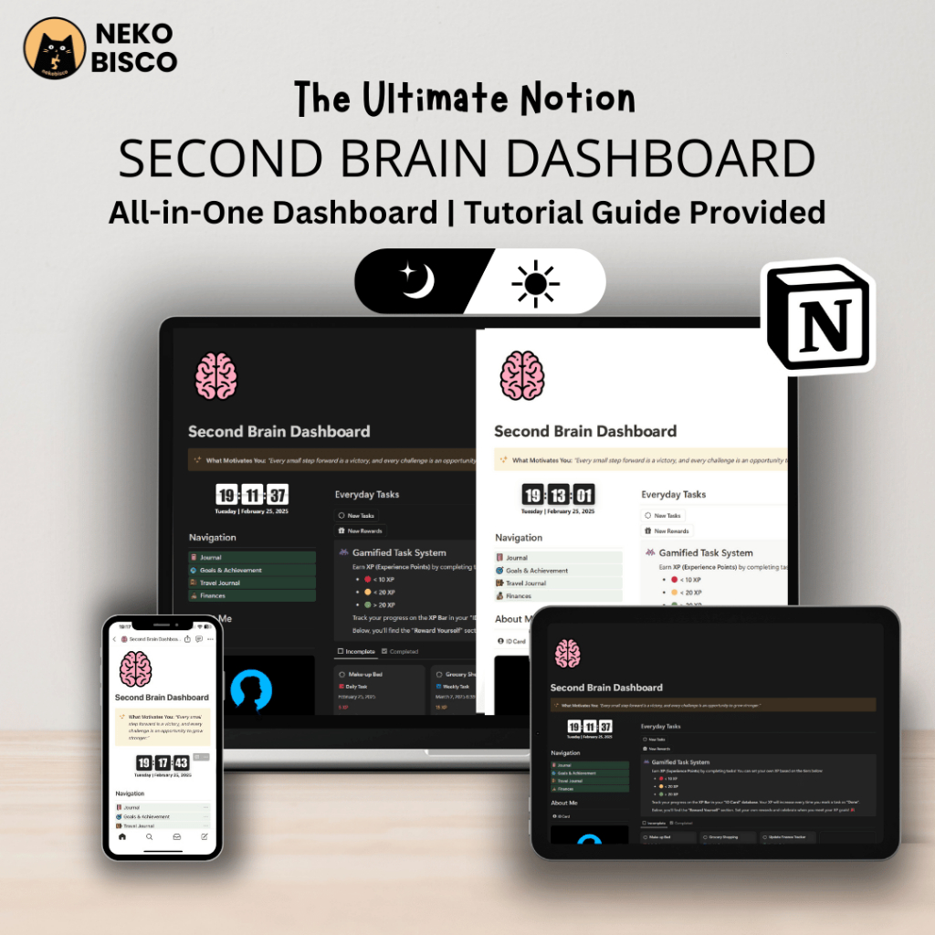 đŸ”¥Notion Ultimate Second Brain Dashboard | Personal Dashboard ... đŸ”¥Notion Ultimate Second Brain Dashboard | Personal Dashboard ...
