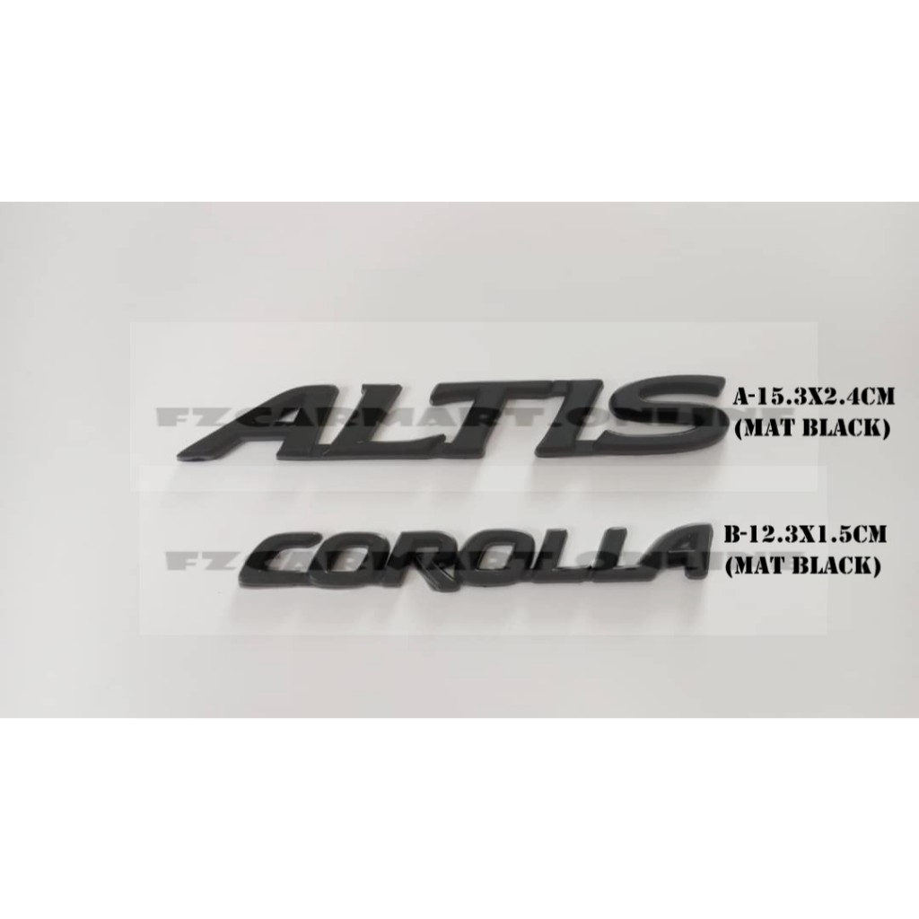 TOYOTA COROLLA ALTIS EMBLEM LOGO-(ABS) | Shopee Malaysia