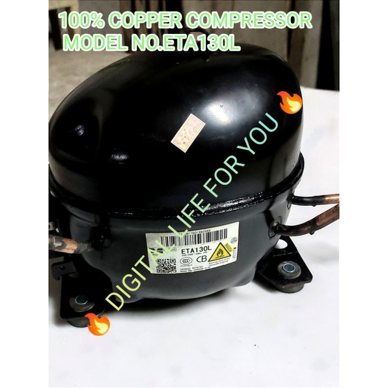 🔥100% COPPER COMPRESSOR MODEL NO.ETA130L 1/4++HP 225 WATS🔥 | Shopee ...