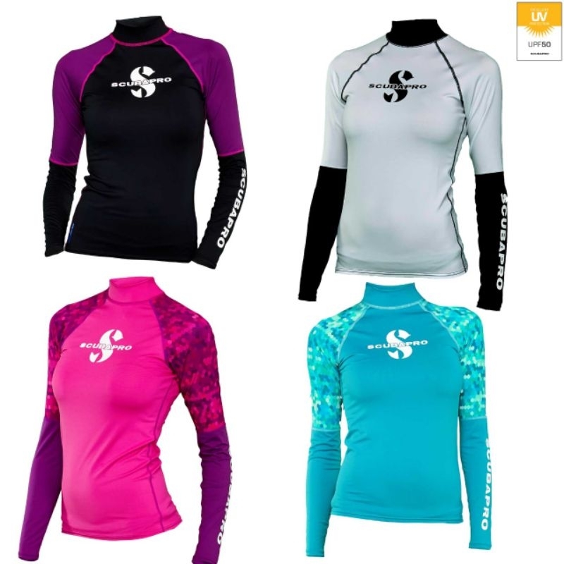 Scubapro Women Rashguard LS UPF50 | Shopee Malaysia