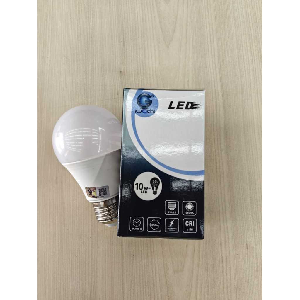 IWACHI E27 10W LED DAYLIGHT 6500K | Shopee Malaysia