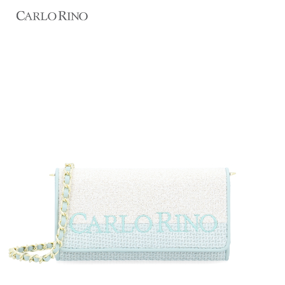 Carlo Rino DuoTone Logogram Crossbody Wallet - Blue | Shopee Malaysia