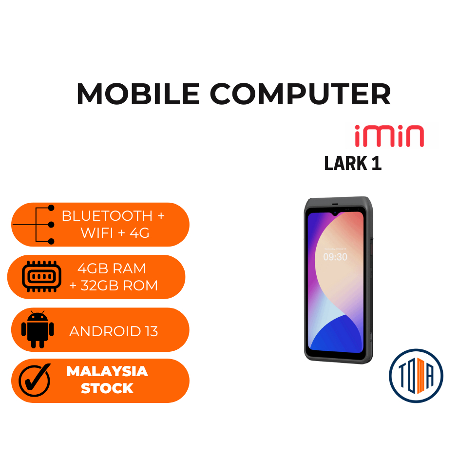 Imin Lark 1 Portable Android Mobile Computer 8GB+128GB Android 13 | Shopee Malaysia