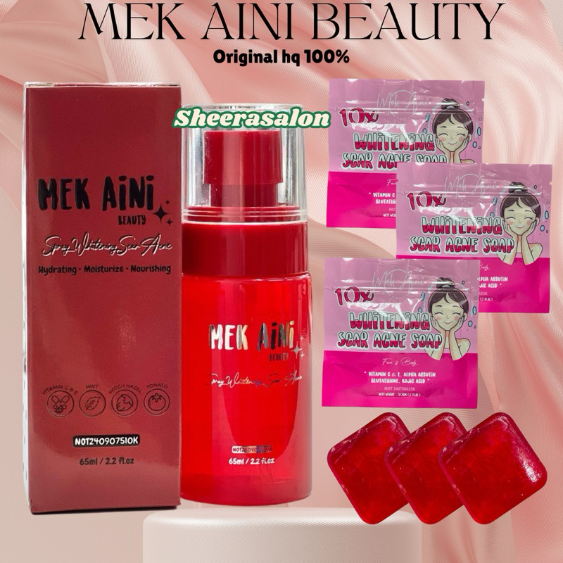 ️Ready Stock ️MEK AINI BEAUTY BOX | Meknoraini Spray & Soap Whitening ...
