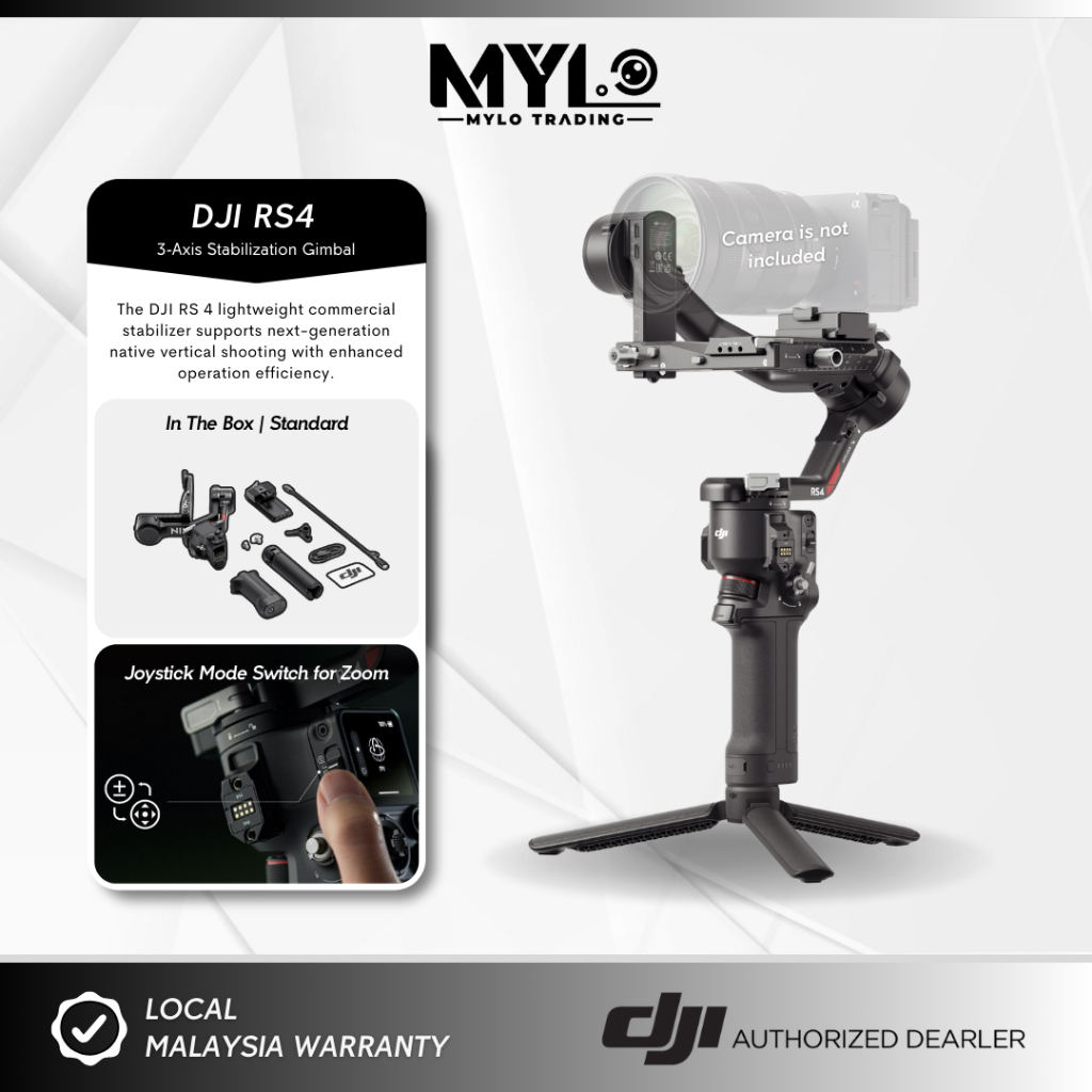 (READY STOCK) - DJI RS 4 | RS4 | RS 4 Combo - Gimbal Stabilizer for DSLR and Mirrorless Camera ...