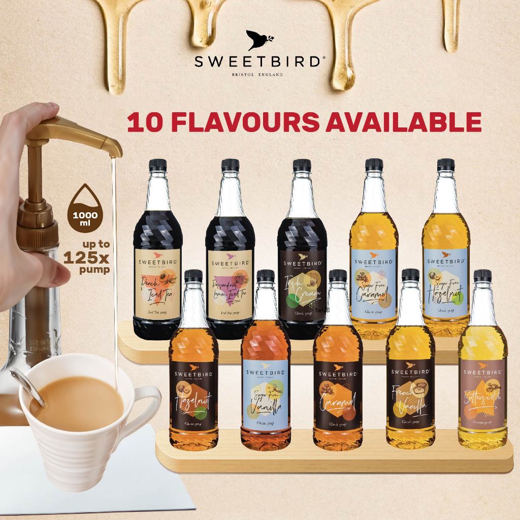 Sweet Bird Syrup– Full Flavor (10 Flavors) | 1000ml | Perfect for ...