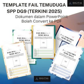 Template cover divider/ Sijil / Fail Temuduga SPP 2025 / Interview ...