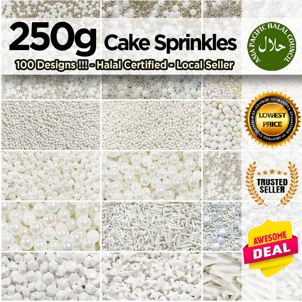 [250g/500g] Cake Sprinkles Decoration Sprinkle Edible Cake Decoration ...