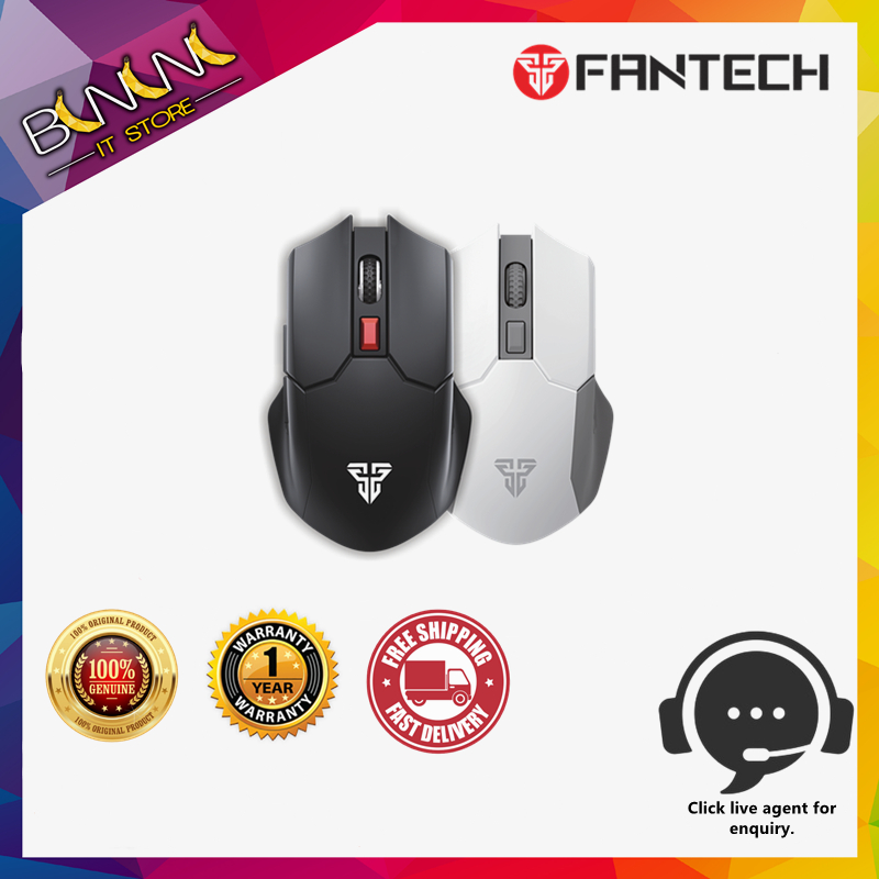 Fantech WG11 Cruiser 2400 DPI Wireless 2.4GHz Pro Silent Gaming Mouse ...