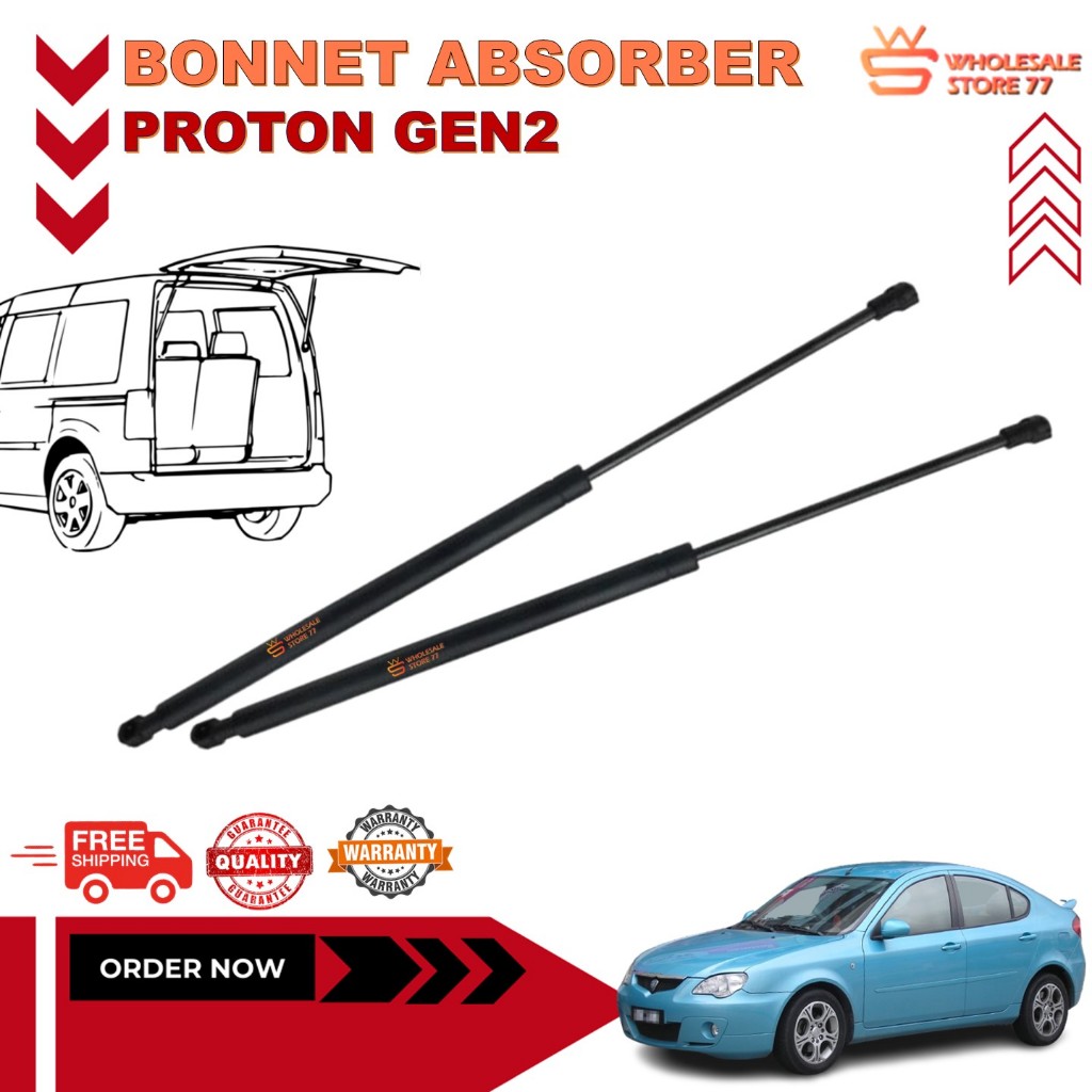 READY STOCK | PROTON GEN 2 GEN2 Rear Bonnet Damper Rear Boot Absorber ...