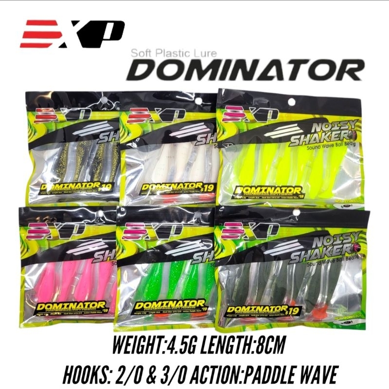 EXP NOISY SHAKER DOMINATOR DIVE PROFESSIONALS SOFT PLASTIC | Shopee ...