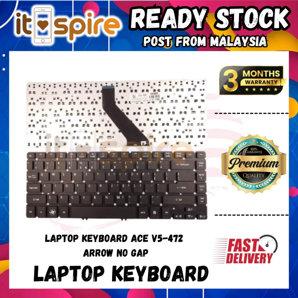 Laptop Keyboard Ace V5-472 ARROW NO GAP | Shopee Malaysia