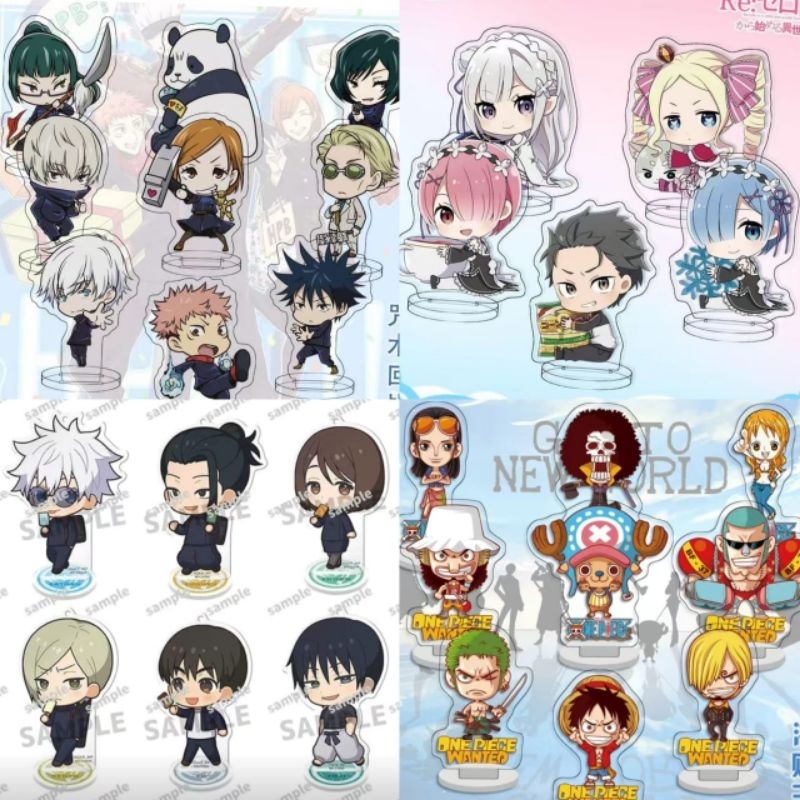 [ 1 Set ] Naruto Jujutsu Kaisen Miku Re:Zero Anime Mini Acrylic Stand ...