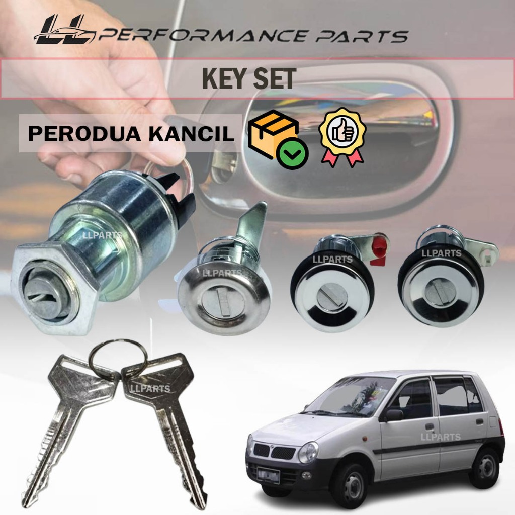 Perodua Kancil 660 850 Key Set Remote Car Kunci Kereta Lock Pintu Start ...