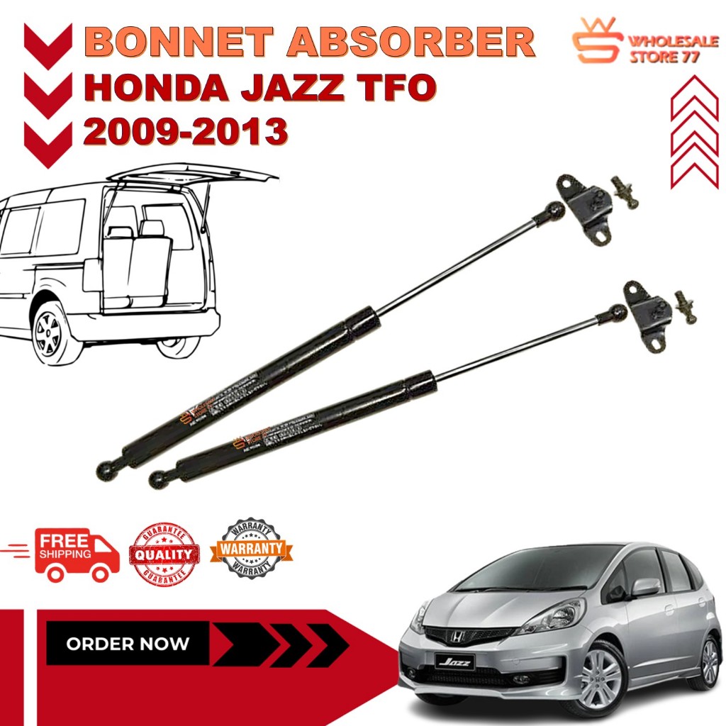 READY STOCK | HONDA JAZZ TFO 2009-2013 Rear Bonnet Damper Rear Boot ...