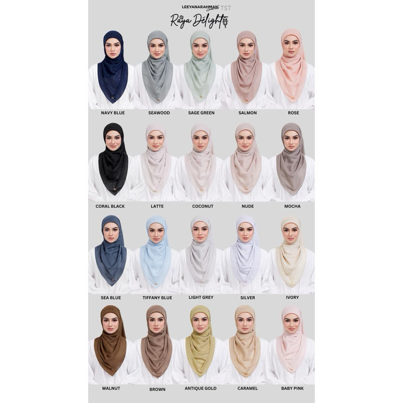 (READY STOCK) LEEYANARAHMAN SCARVES RAYA DELIGHT | Shopee Malaysia