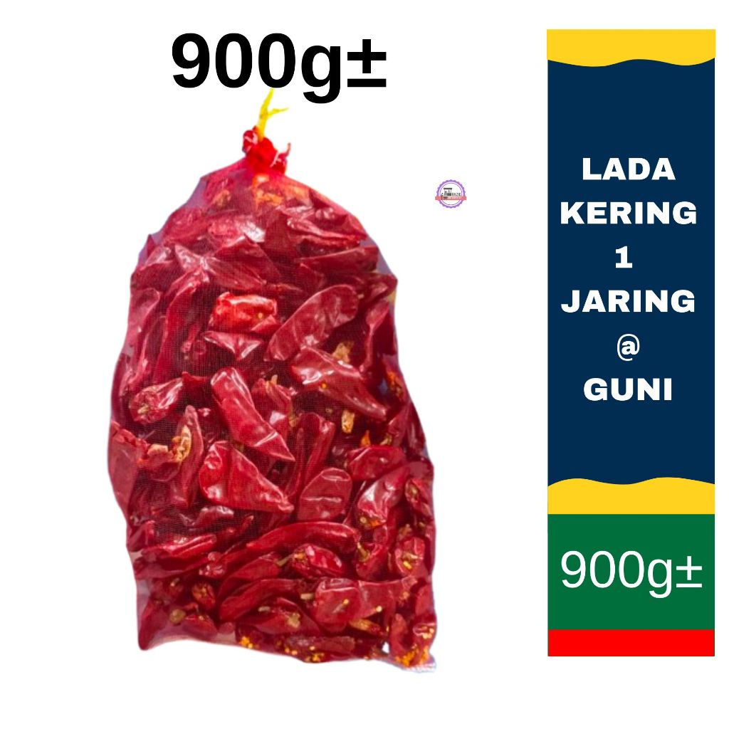 1 Guni @ Jaring Lada/Cili Kering Gemuk Tak Pedas (900gram ± lebih ...