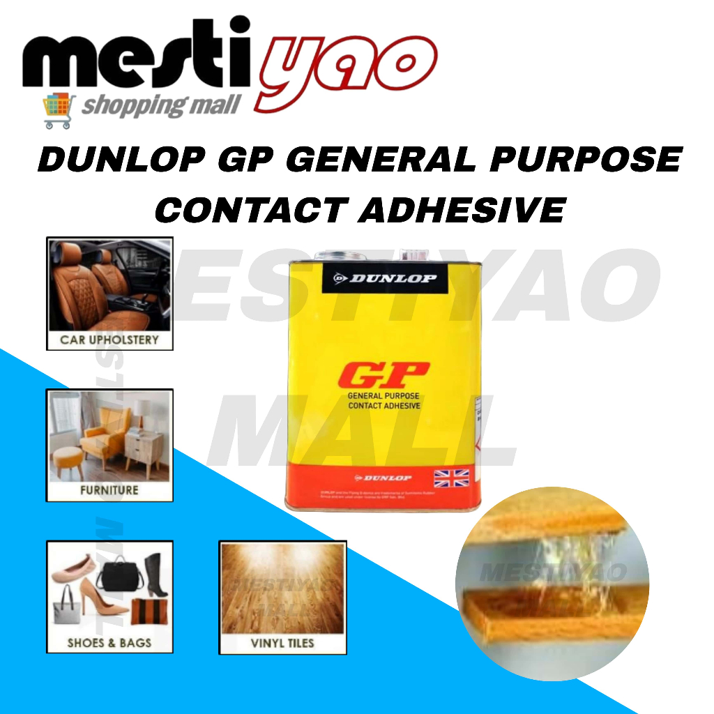 Dunlop GP General Purpose Contact Adhesive 3L/Gam Kenalan | Shopee Malaysia
