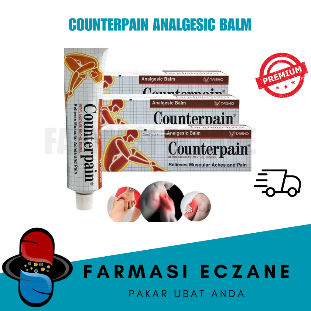 COUNTERPAIN ANALGESIC BALM RELIEVES MUSCULAR ACHE AND PAIN | Shopee ...