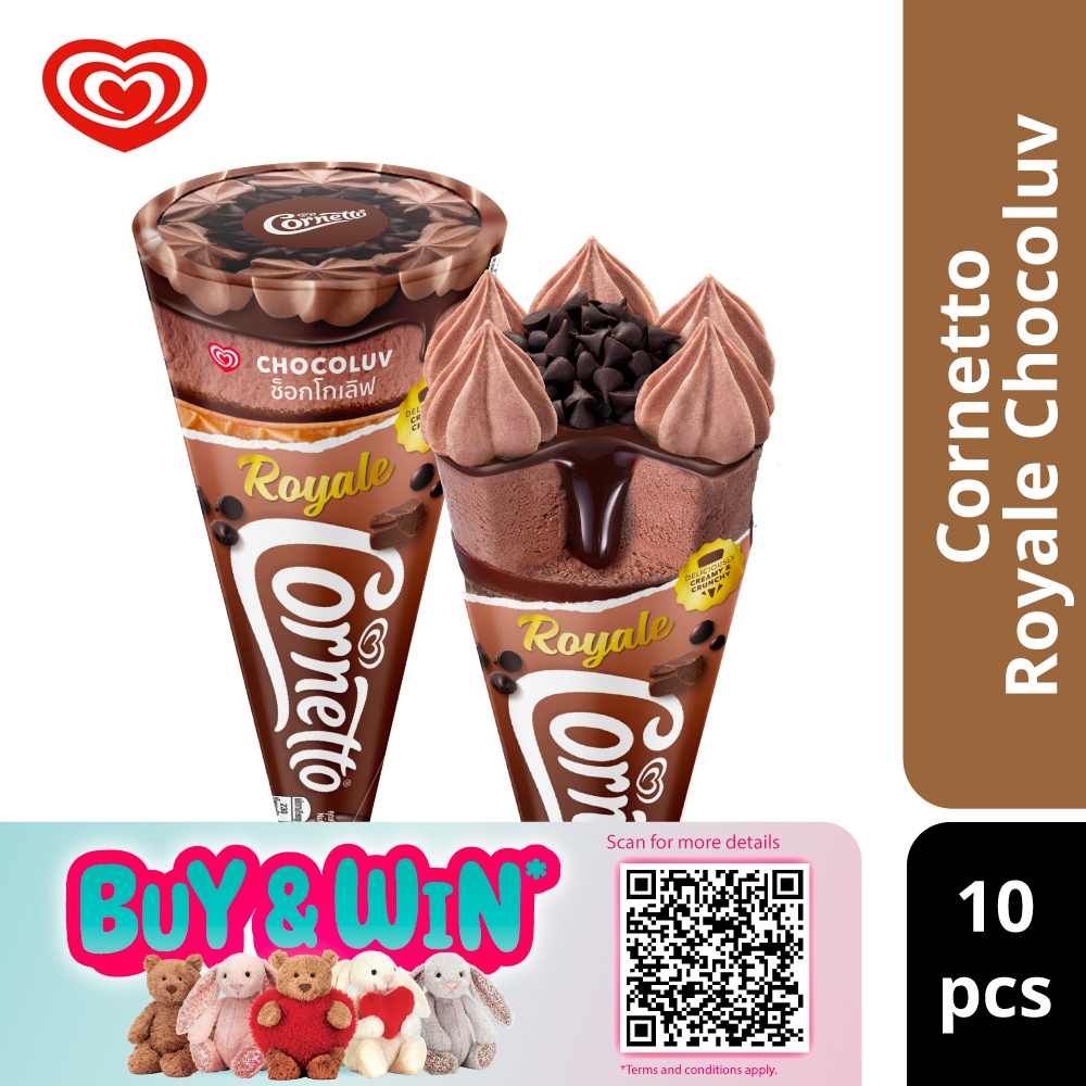 Wall's Cornetto Royale Chocoluv (10 Pieces) | Shopee Malaysia