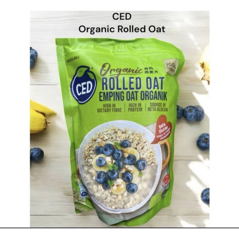 CED Organic (HALAL) Rolled Oat 450g | Shopee Malaysia