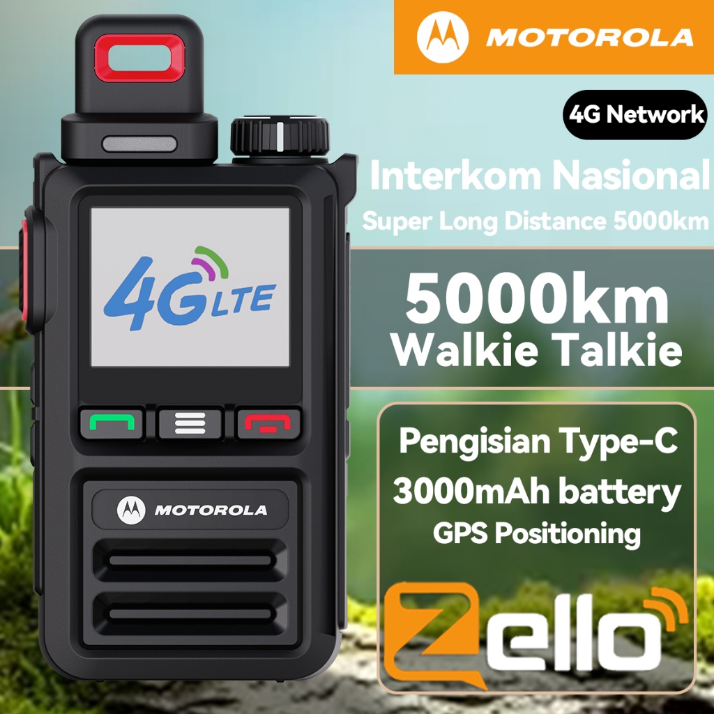 Motorola Walkie Talkie Zello T68 5000KM 3000mAh SIM/4G/WIFI GPS Mobile ...