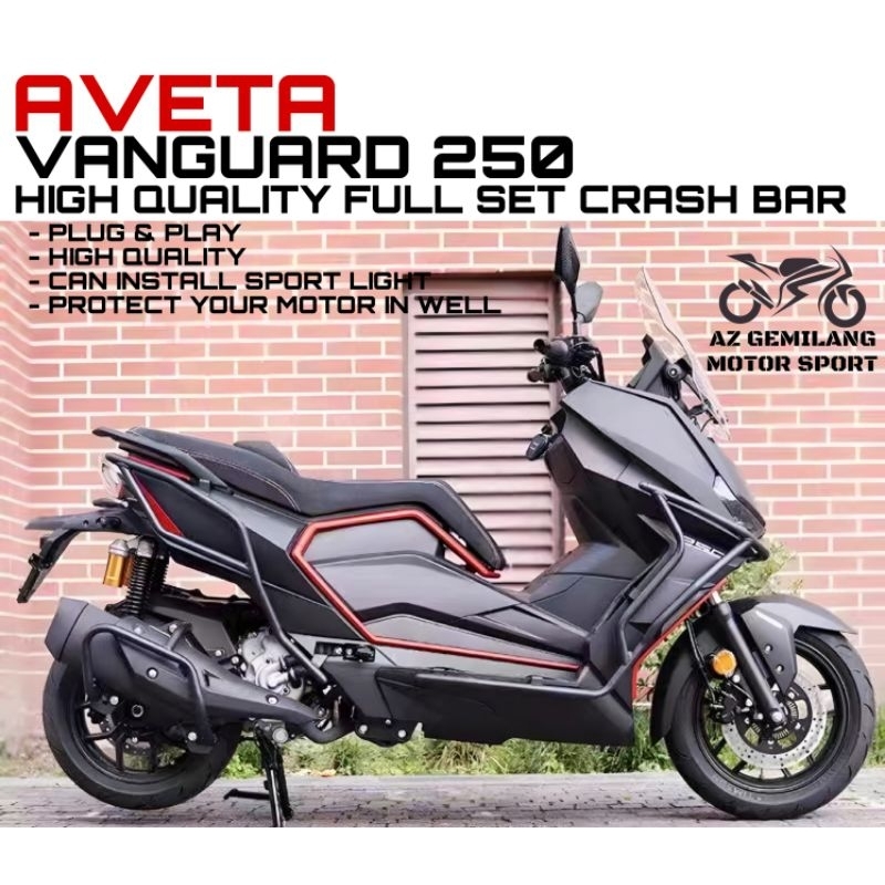 CRASH BAR AVETA VANGUARD 250 VANGUARD250 HIGH QUALITY CRASH BAR ...